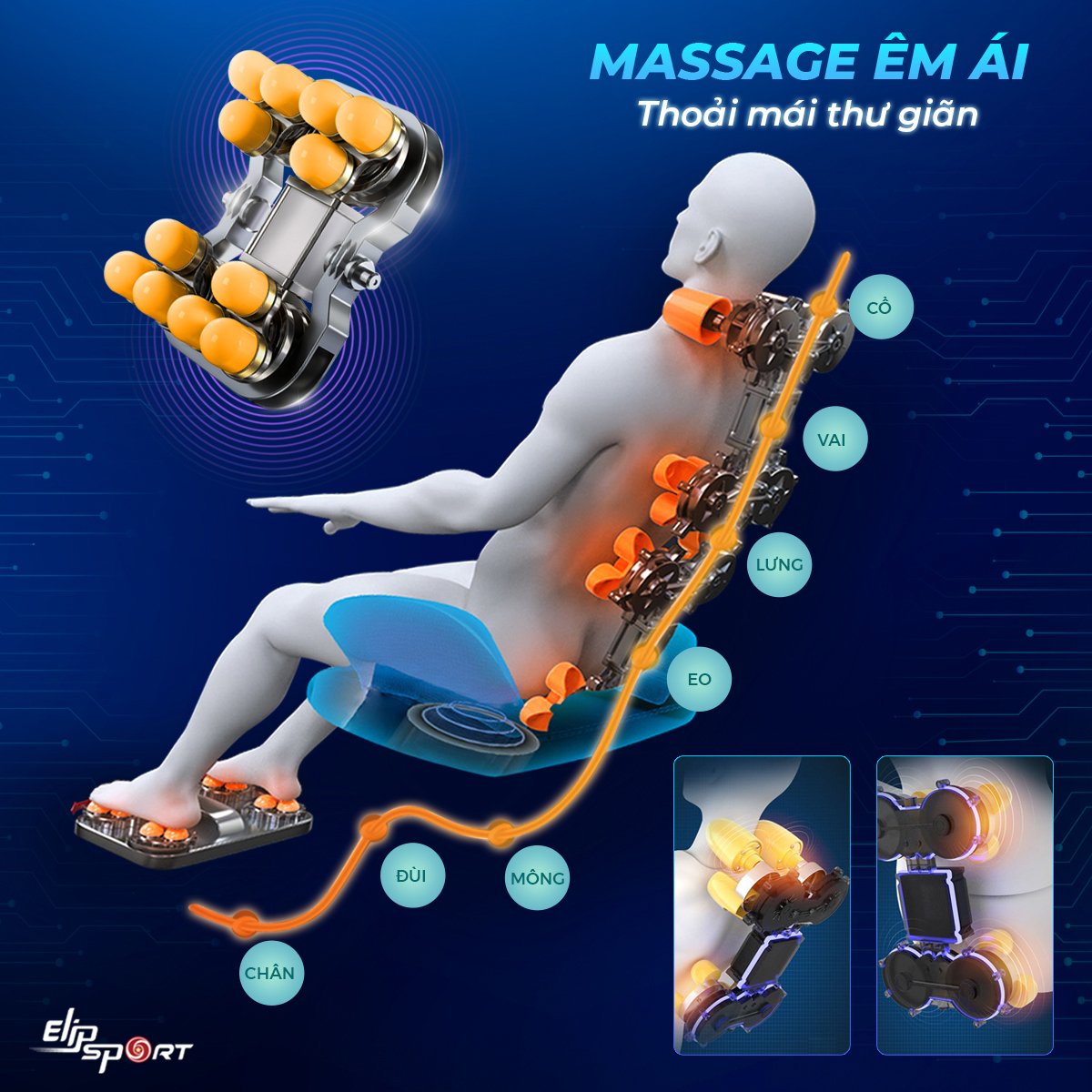 Ghế Massage ELIP Osa - Tập đoàn thể thao Elipsport® - Thương hiệu số 1 ...